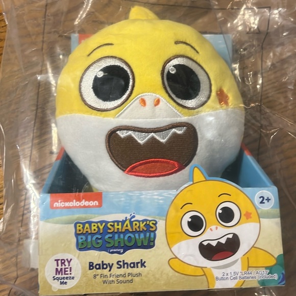 Nickelodeon | Toys | Baby Shark 8 Inch Fin Friend Plush Wsound | Poshmark